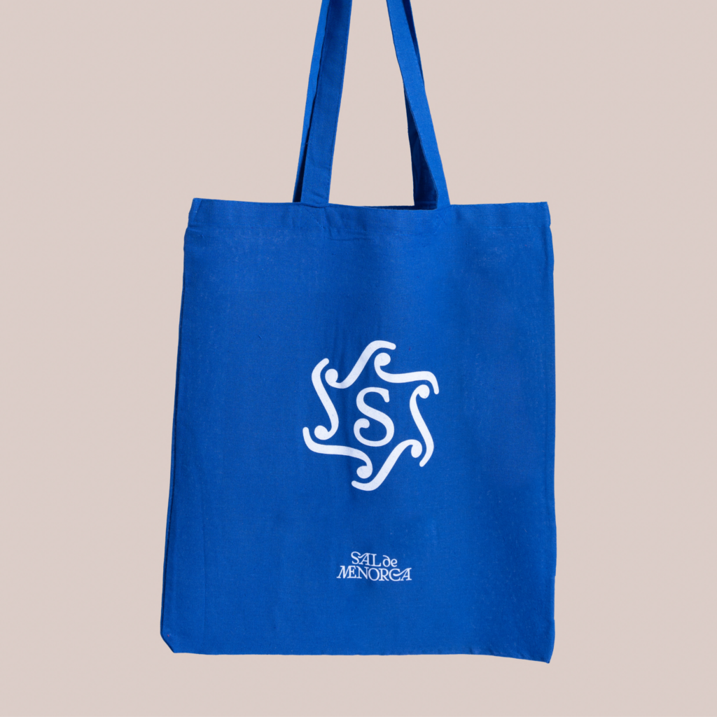 Blue fabric bag - Sal de Menorca